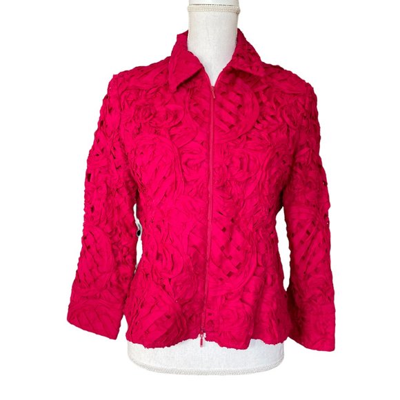 Samuel Dong | Jackets & Coats | Samuel Dong Rosette Jacket M 0 Cotton ...